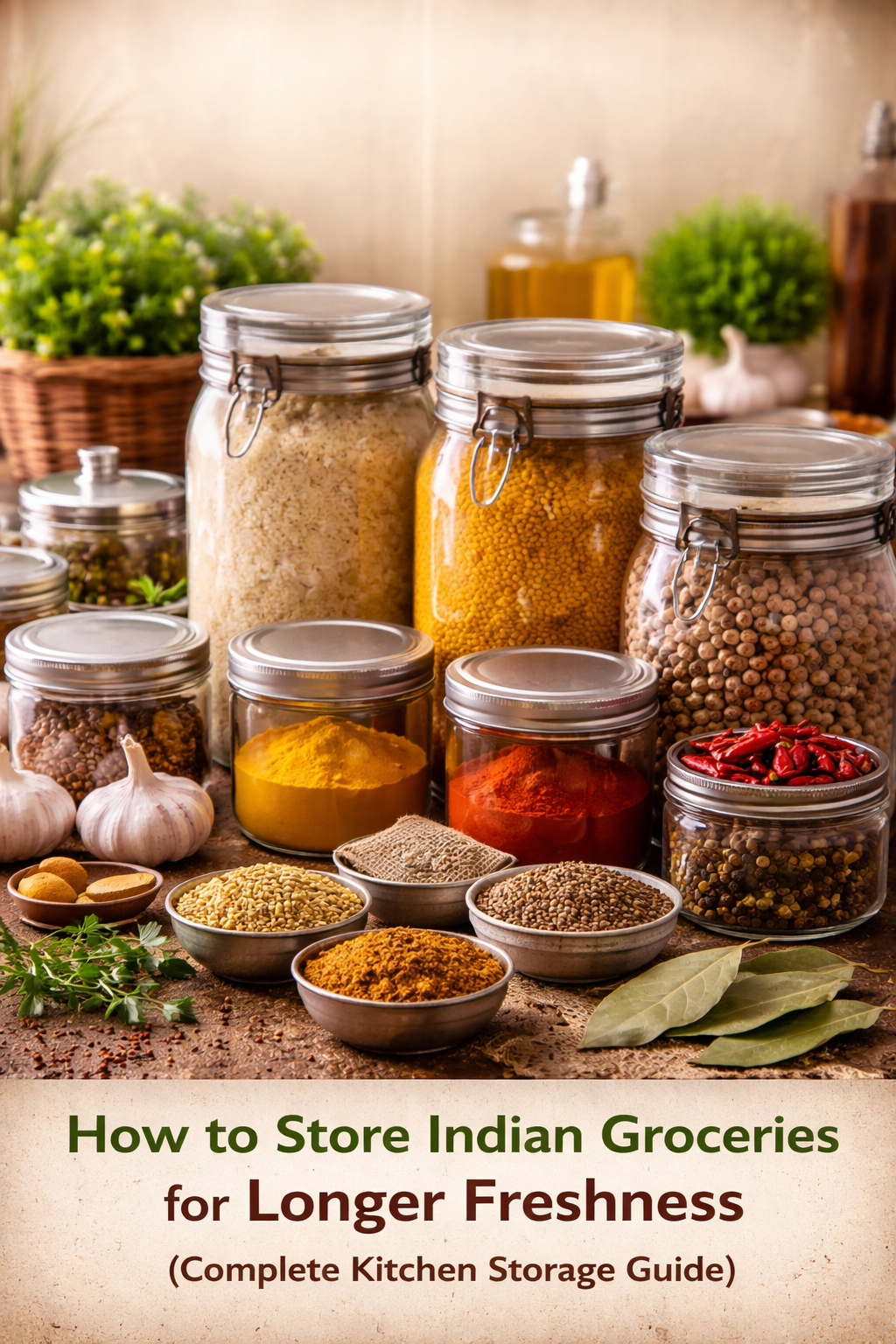 How to Store Indian Groceries for Longer Freshness | Kitchen Storage ...